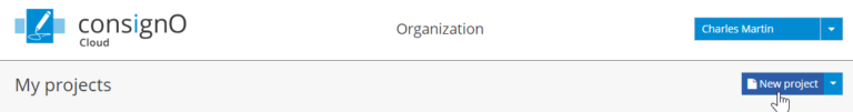 Creating a signature project – ConsignO Cloud