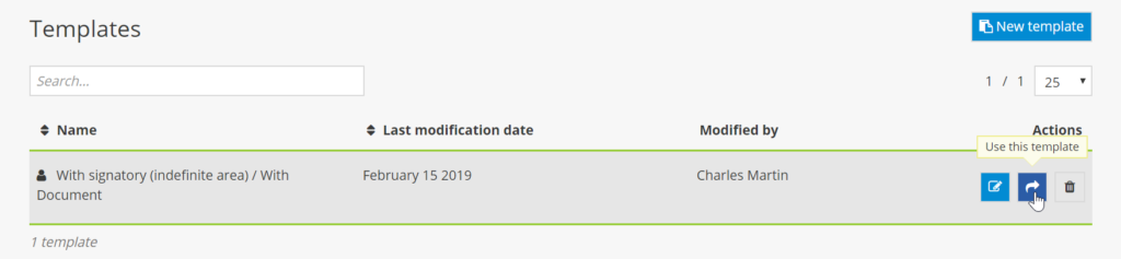 Creating and using a template – ConsignO Cloud