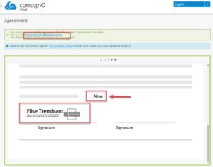 The text field – ConsignO Cloud