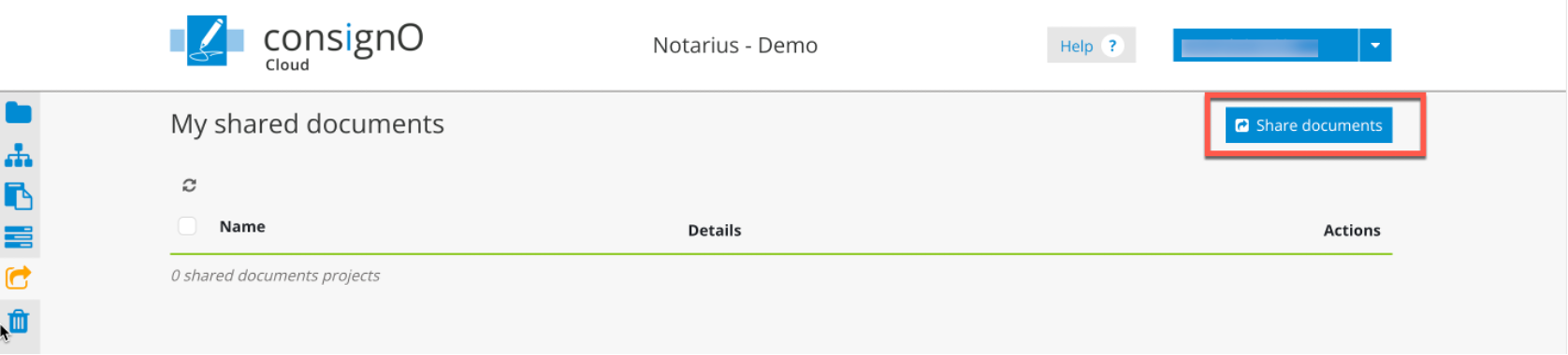 Documents sharing – ConsignO Cloud